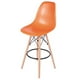 Eames Style Bar Stool with Tall Wooden Base - Walmart.com