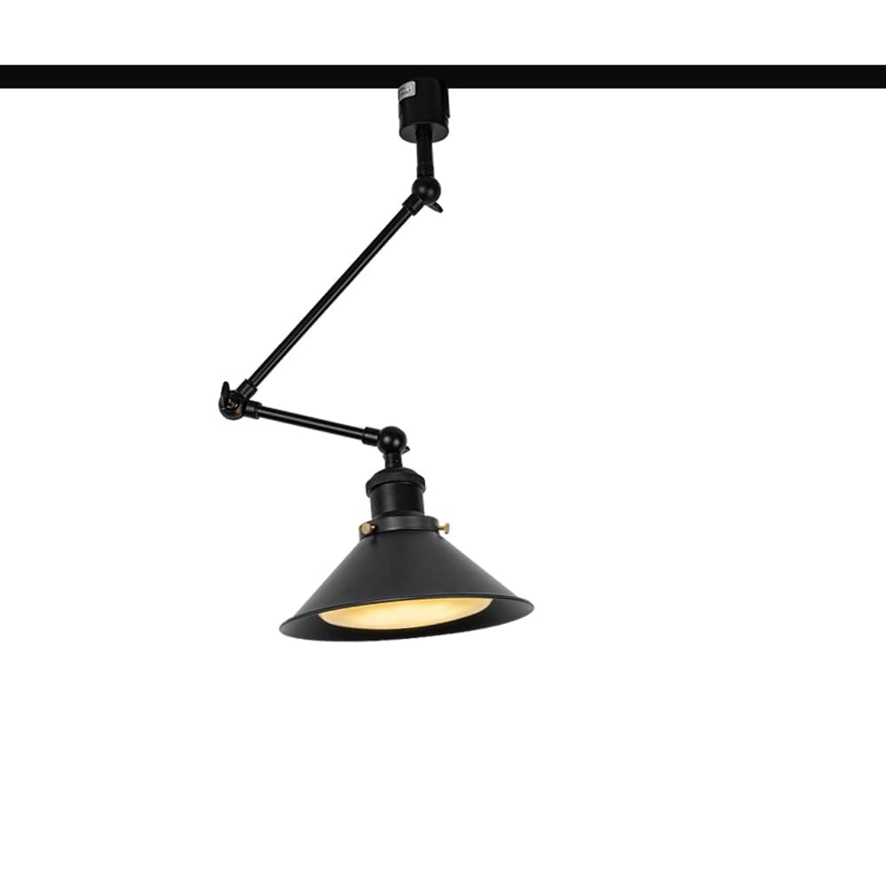 FSLiving Adjustable H-Type Track Pendant Lights Matte Black Metal E26 ...