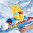 Blue Winter Snowball Launcher Toy For Kids Outdoor Snowball Fight Gun ...