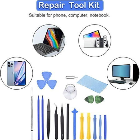 21 Pieces/Set Metal Cellphone Repair Tool Portable Professional ...