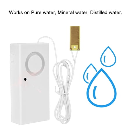 Water Leakage Detection, 120dB Water Overloop Leakage Battery Powered ...