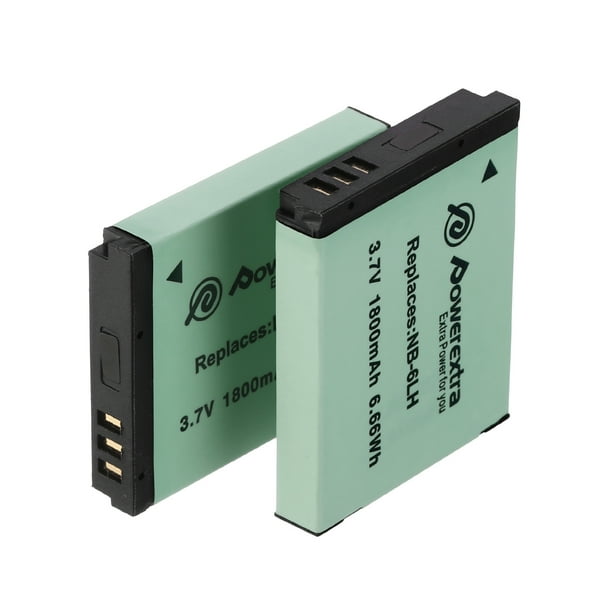 2 Pack NB-6LH NB-6L Battery for Canon Powershot SX500 SX280 SX700 HS ...