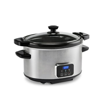 Elite Platinum Digital Slow Cooker, Stainless Steel, 8.5 Quart ...