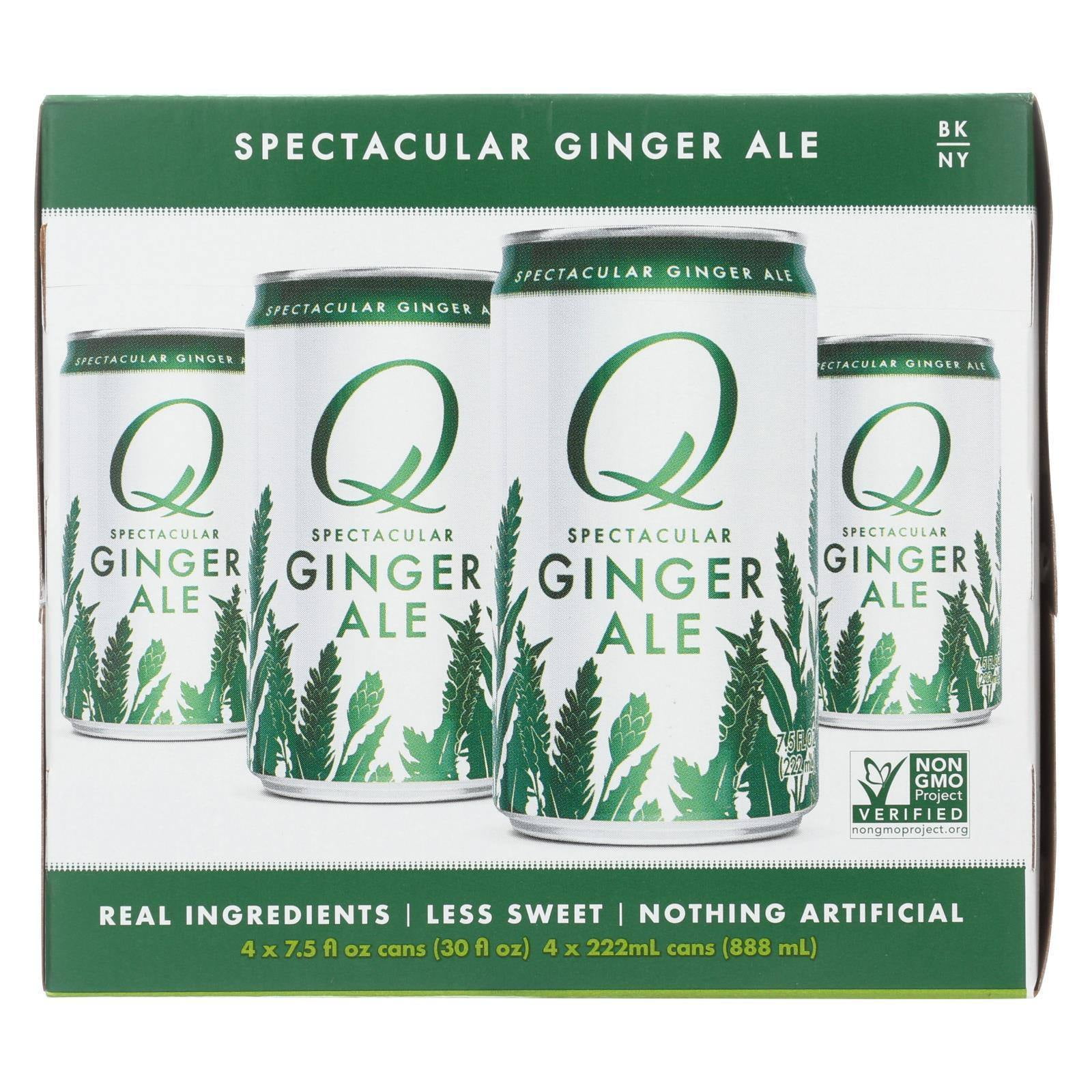 Q Drinks - Ginger Ale - Case of 6 4 packs 7.5oz Cans - Walmart.com