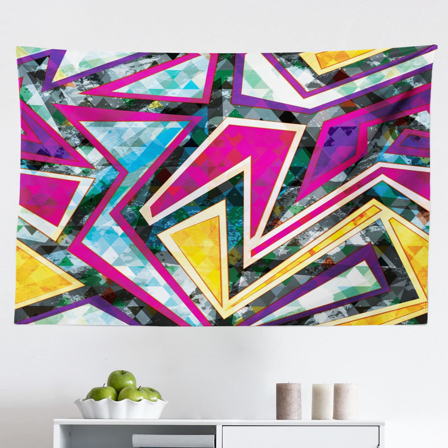 Diamond Tapestry, Small Larges Watercolor Style Shaded Diamond Crystal ...