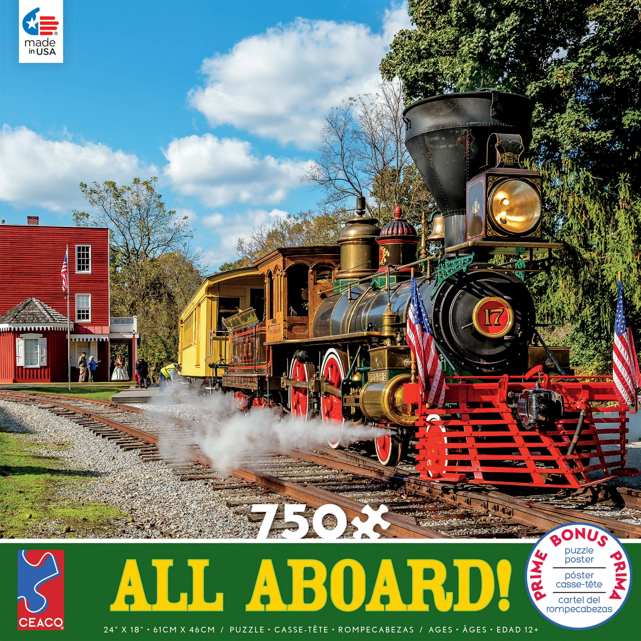 Ceaco - All Aboard - Steam Engine - 750 piece Jigsaw Puzzle - Walmart.com