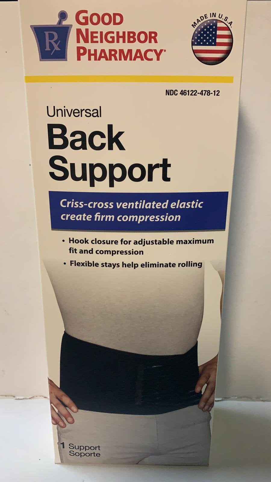 Good Neighbor Pharmacy Universal Back Support - Walmart.com
