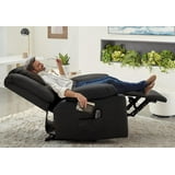 AECOJOY Leather Recliner Chair with Massage Heated Function, Home ...