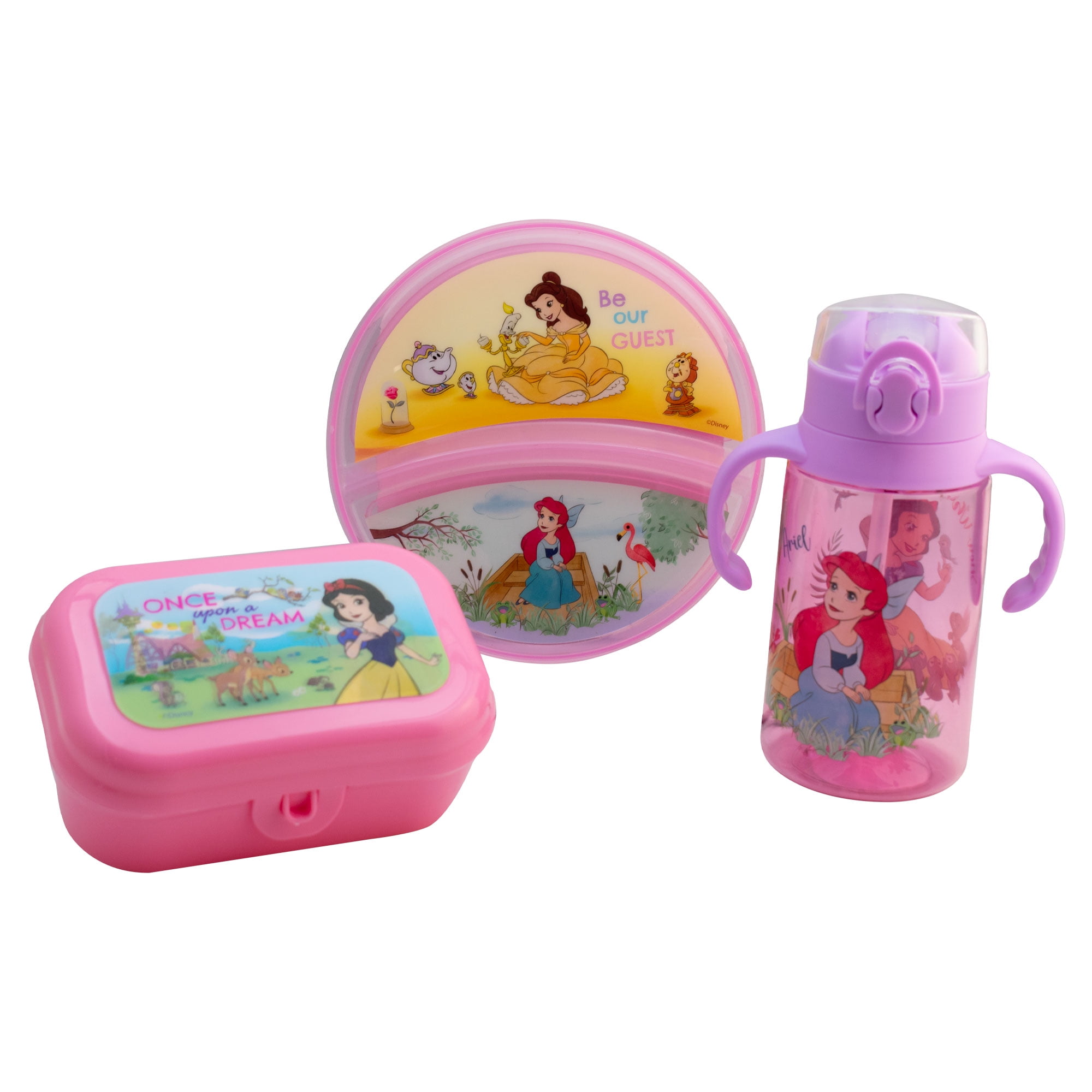 Set Infantil de Plástico Ambient 21 Diseño Princesas Blanca Nieves ...