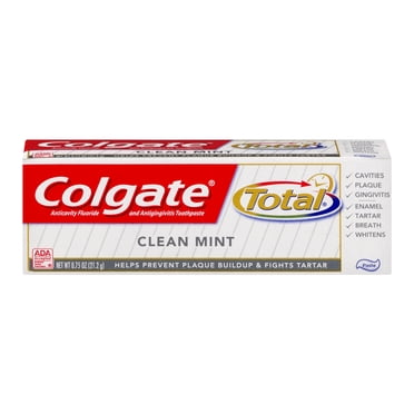 Colgate Total Toothpaste, Clean Mint, Travel Size, 0.88 Ounce (Pack of ...