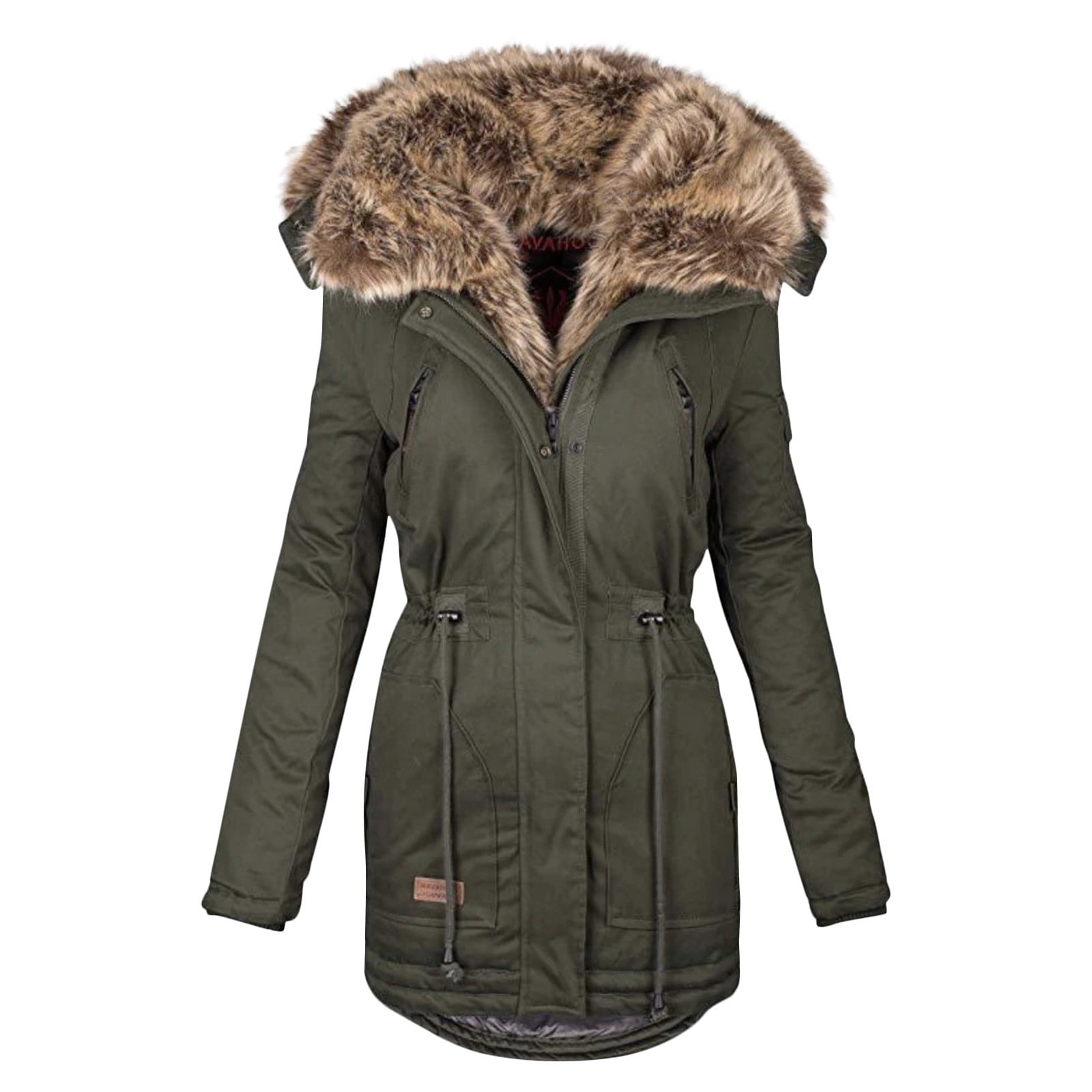 Click here for Mikilon Winter Warm Collar Womens Zipper Long-Slee... prices