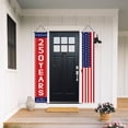 2Pcs Vertical Patriotic Banner Pack, Fourth of July Banners for Outside ...