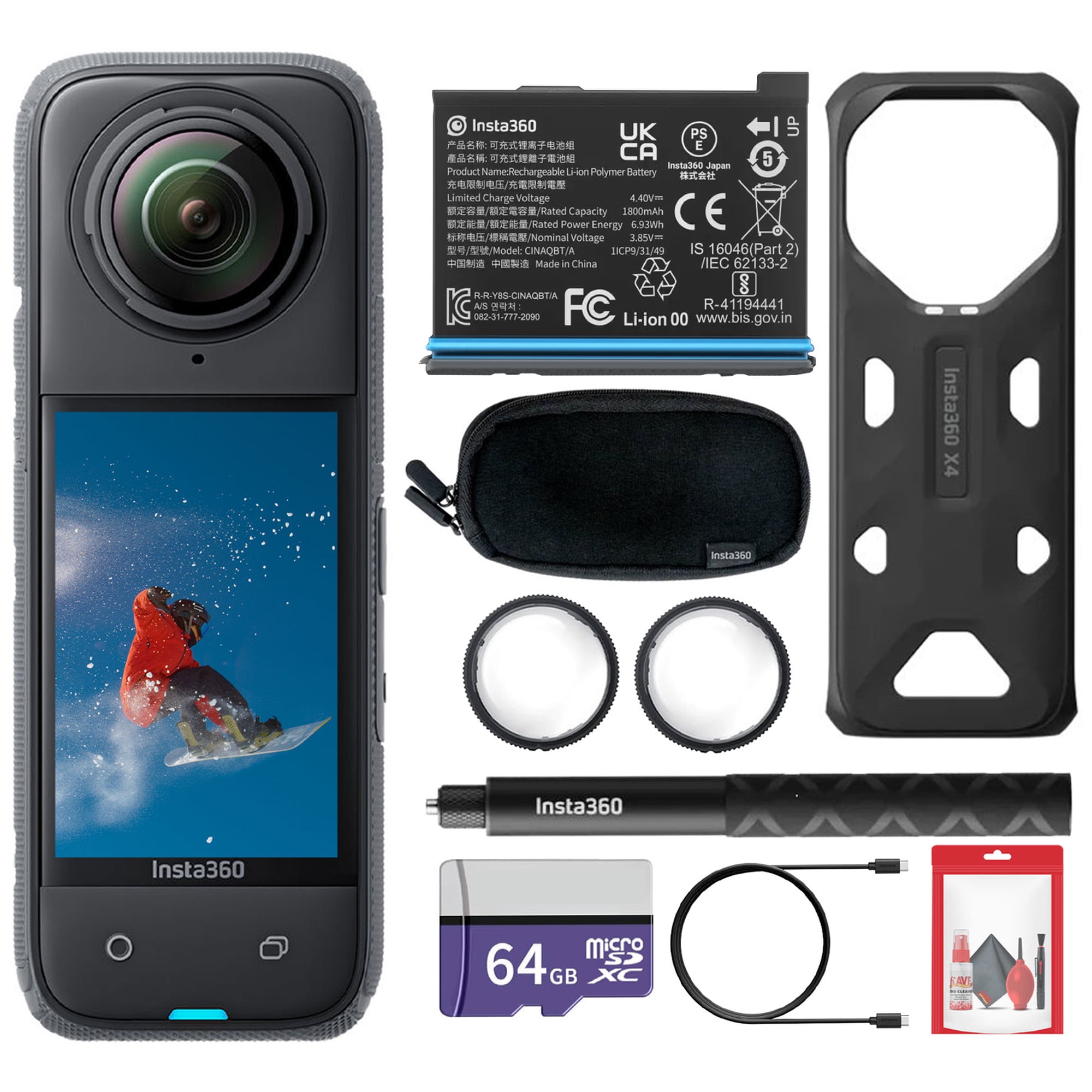 Click here for Insta360 X4 - Waterproof 360 Action Camera + Selfi... prices