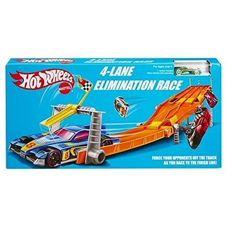Hot Wheels Retro 4-Lane Elimination Race Track Set – BrickSeek