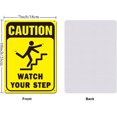 Aluminum Warning Sign Rectangle with Word Word 25x18x0.08cm DIY for DIY ...