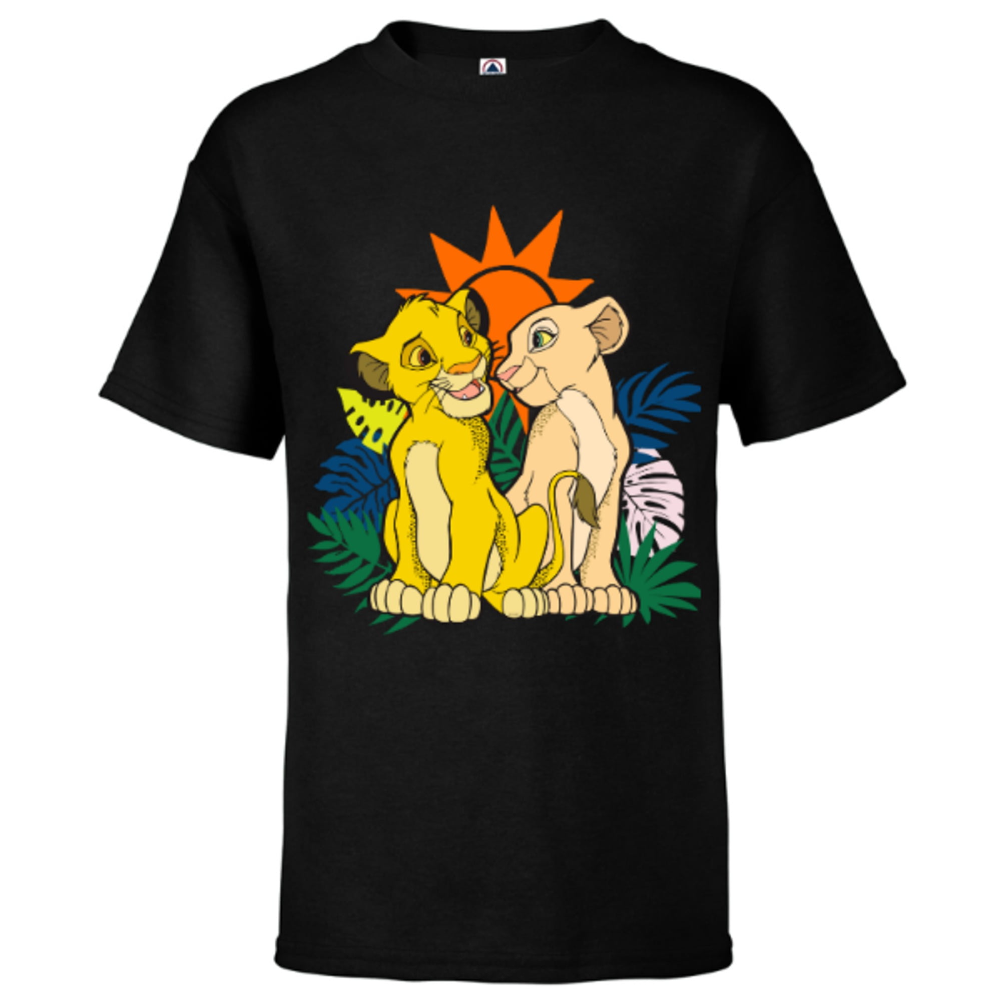 Disney The Lion King Young Simba and Nala - Short Sleeve T-Shirt for ...