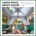 Heavy Duty Camping Tent 6 Person, All-Weather Waterproof Cabin Tent ...