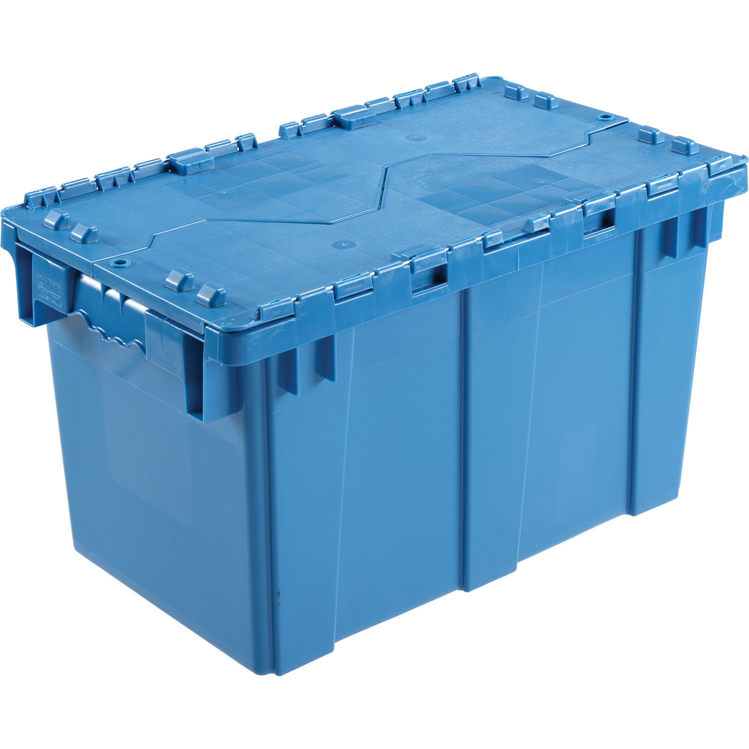 Distribution Container With Hinged Lid 22-3/8x13x13 Blue - Walmart.com