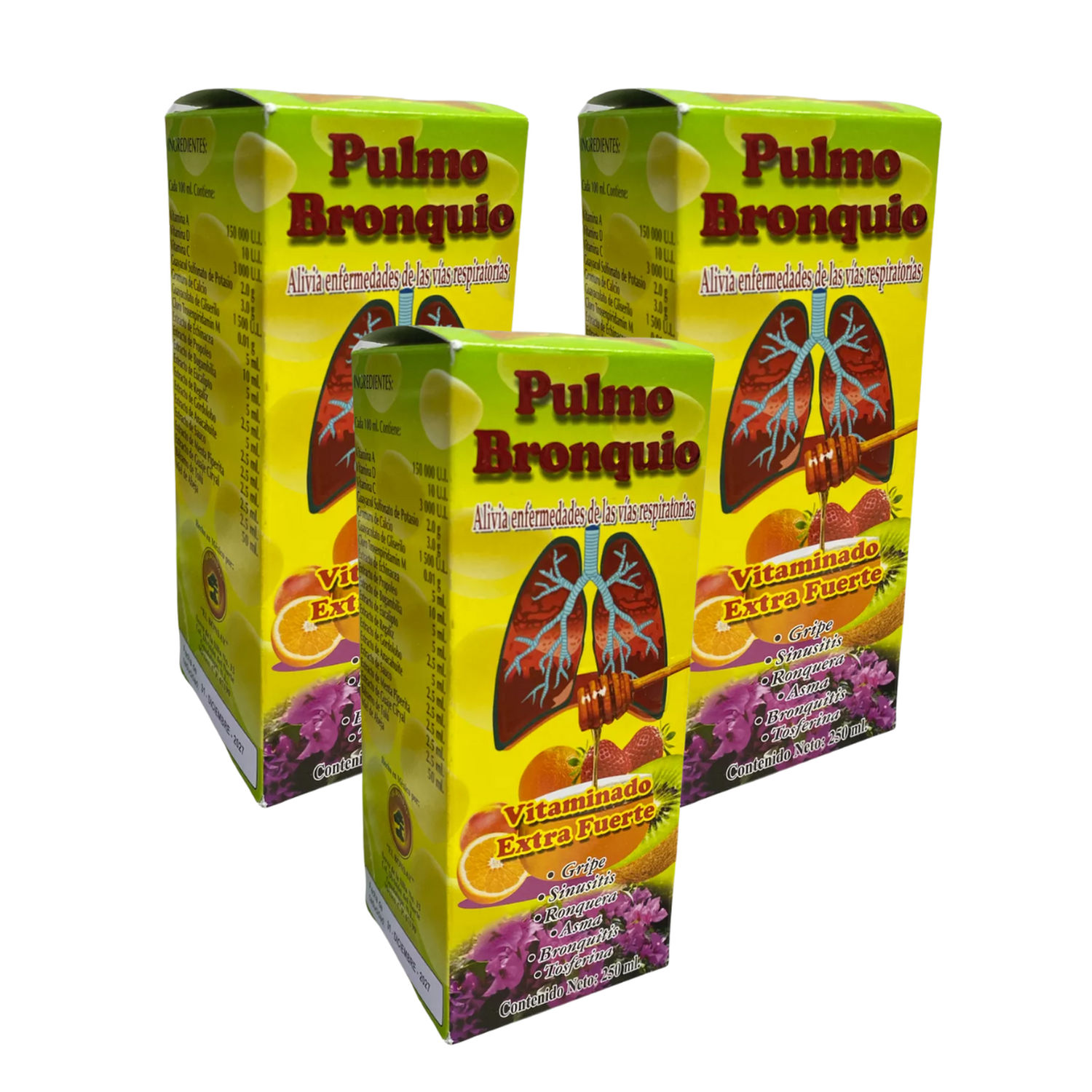 Pack 3 Jarabe Pulmo Bronquio 250 Ml El Bonsay multicolor | Walmart en línea