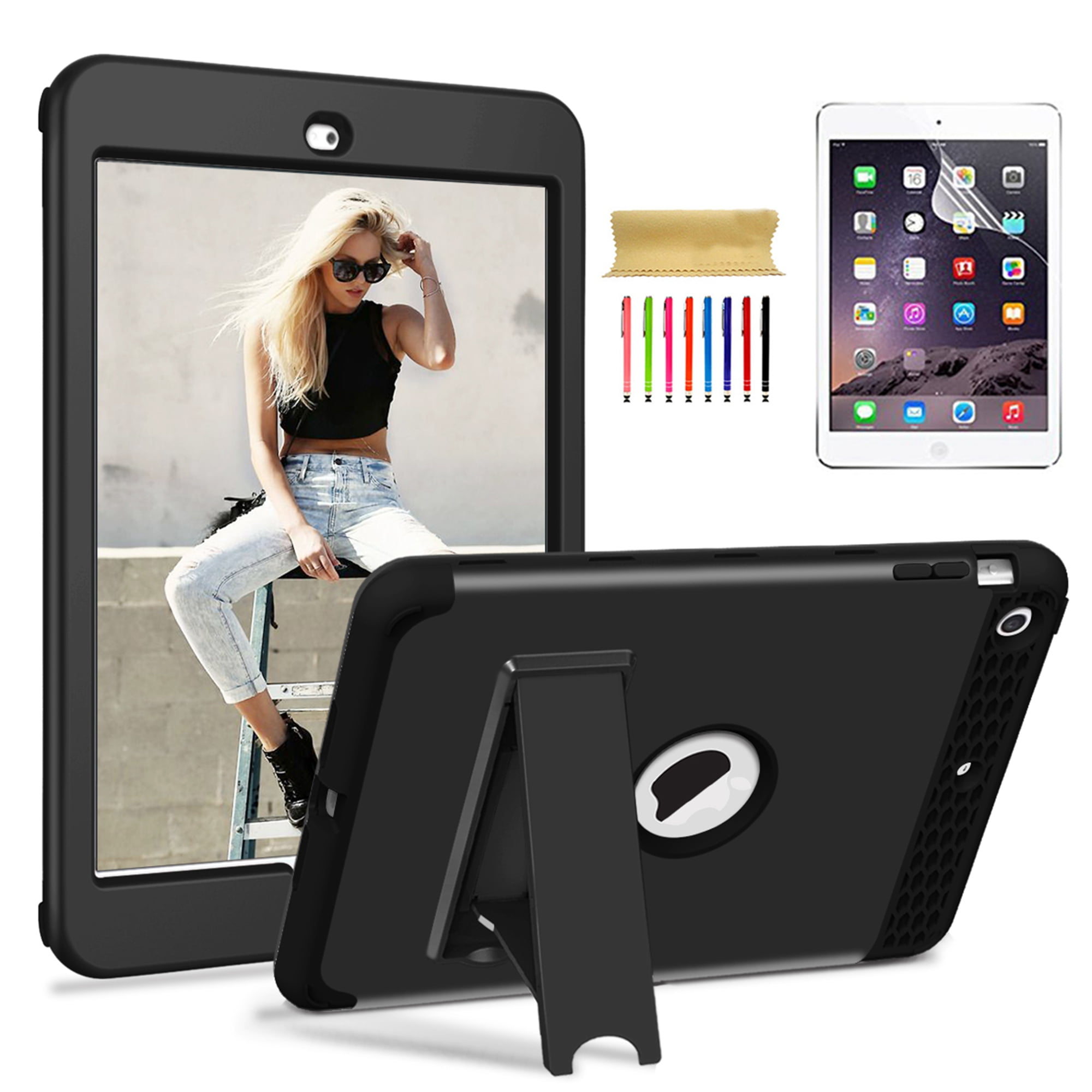 iPad mini 1 2 3 7.9" tablet Case, Dteck Shockproof Heavy Duty Three ...