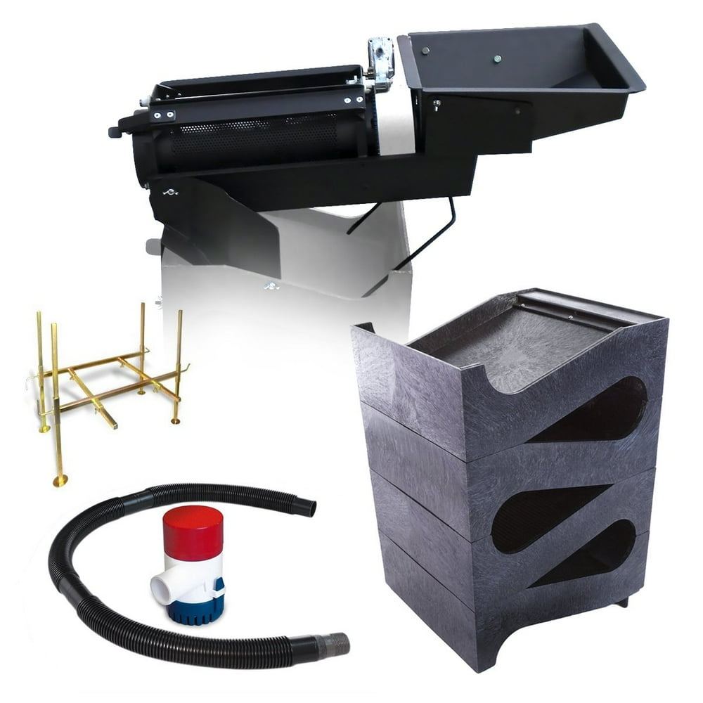 Gold Cube 4 Stack Deluxe Complete Kit w/ Gold Trommel - Walmart.com ...