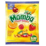 Mamba Fruit Chews Candy, 18 Pieces Pack of 24 - Walmart.com