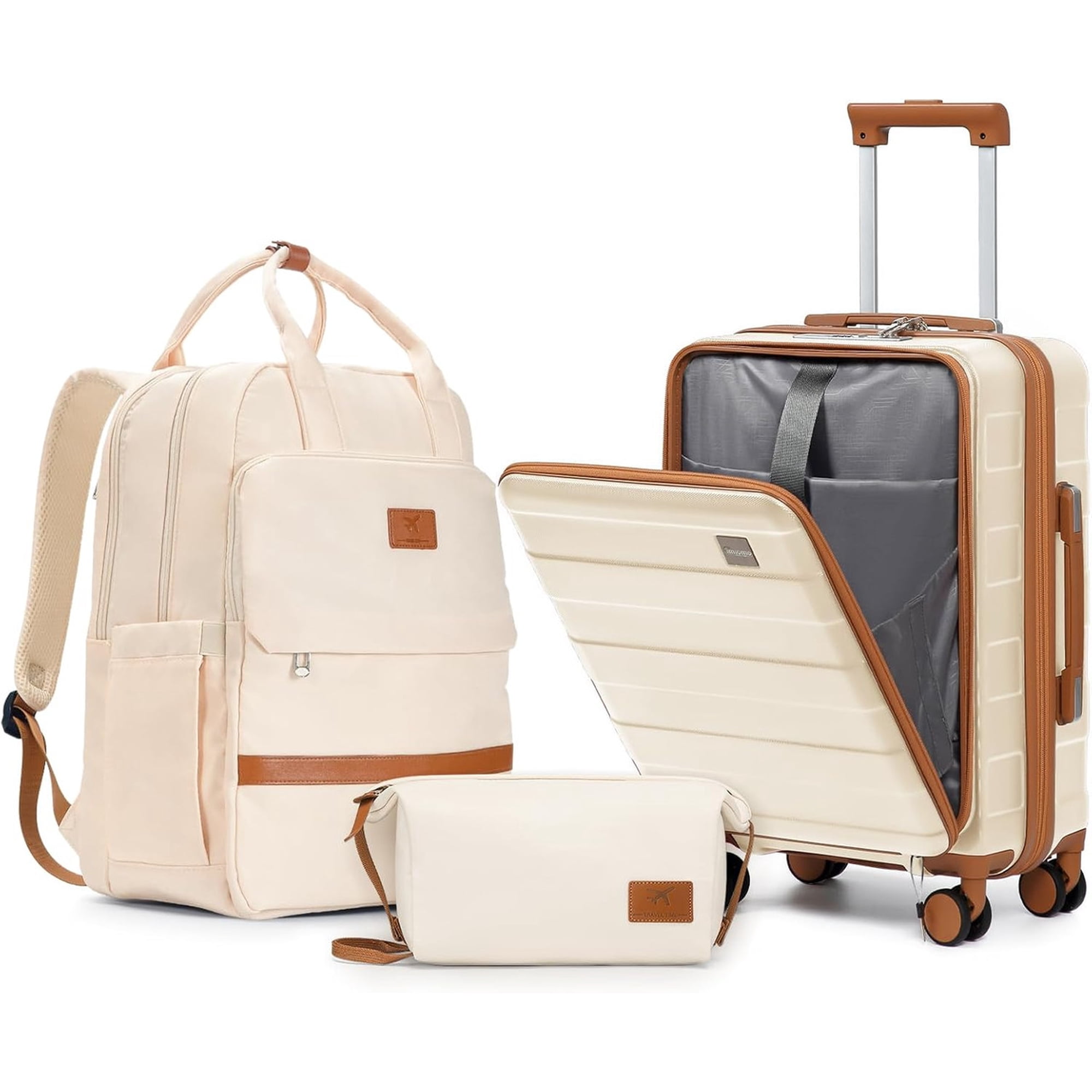 Click here for Joyway 3 Piece Carry On Luggage Set With Backpack... prices