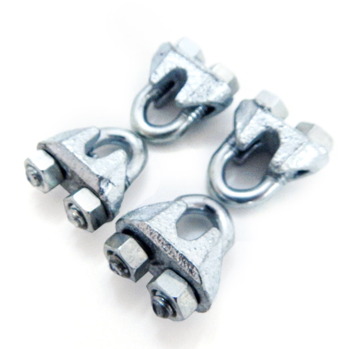 Red Hound Auto 4 New Malleable Zinc Wire Rope Cable Clips, 1/8 Inches ...