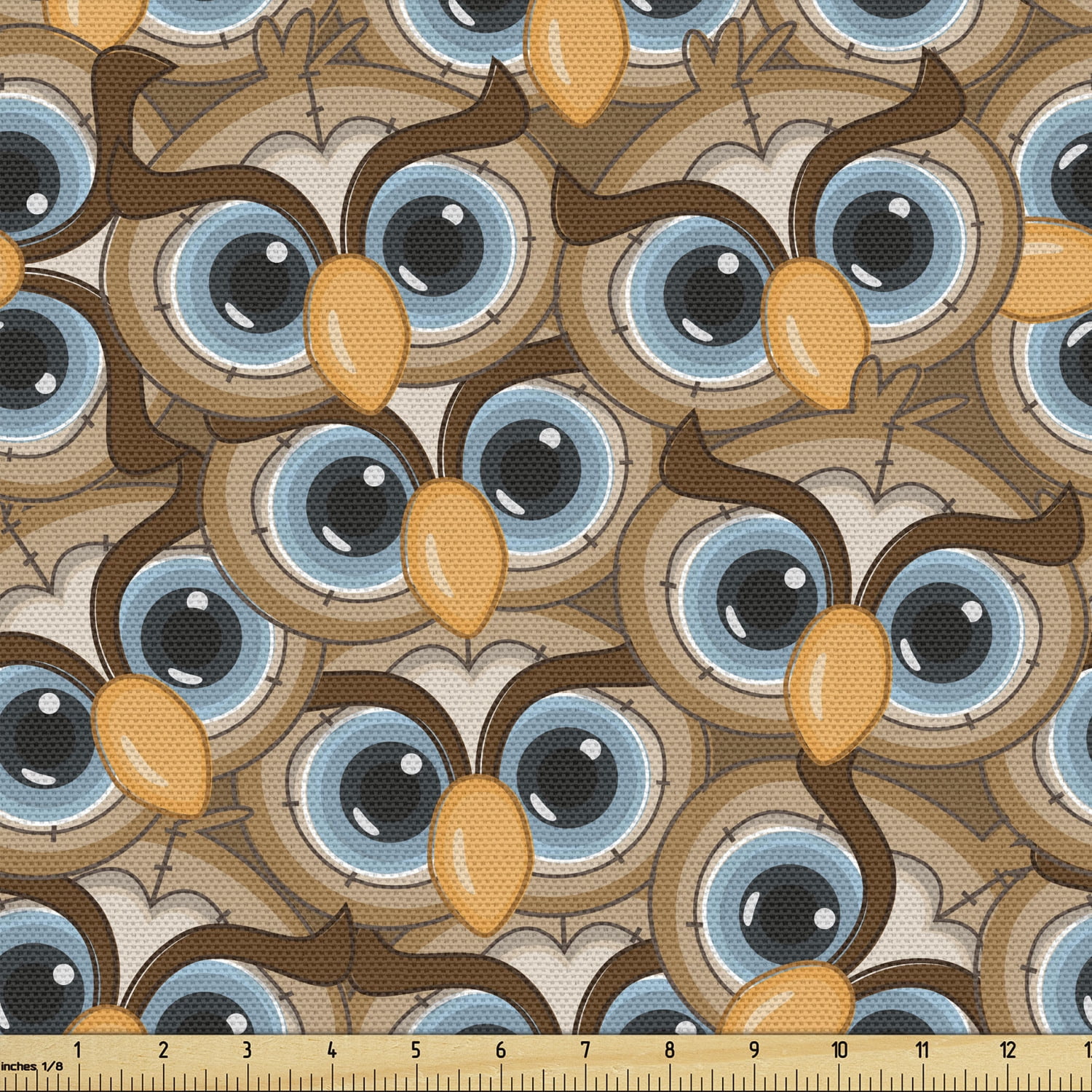 Owl Fabric Print