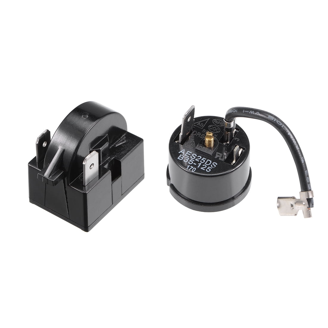 Refrigerator PTC Starter Relay 12 Ohm 2 Pin + Compressor Thermal Overload Protector | Walmart Canada