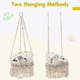 Mewoofun Macrame Cat Hammock, Wall Perch Kitty Kitten Pet Window Swing ... Mewoofun Macrame Cat Hammock, Wall Perch Kitty Kitten Pet Window Swing ...