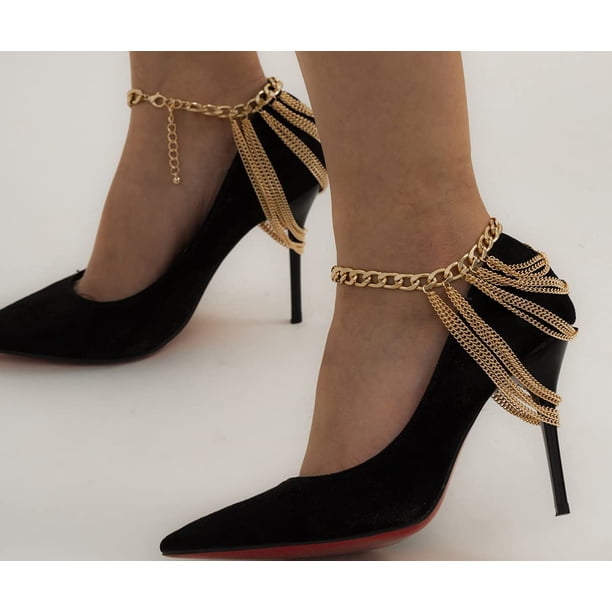 Gold Chain Shoes