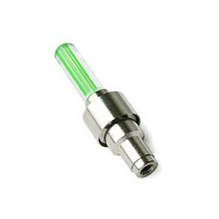 1x Bicycle Bike Car Tire Tyre green Valve light Wheel Valve Caps LED ...