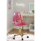 Urban Shop Office Chair, Acrylic and Metal Frame, Hot Pink - Walmart.com