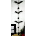 Guardian Of The Night Triple Bats Metal Beaded Wall Hanging Mobile Wind ...