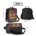 Colorful Cat Lunch Bag Insulated Thermal Lunch Box with Shoulder Strap ...