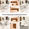 121.2" Modular Sectional Sofa, 6 Seat U Shaped Comfy Couches for Living ...