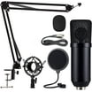 BM800 Condenser Studio Mic Kits: Starter Set, Professional Setup, Music Podcasting with Pop ...