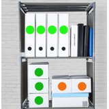 Royal Green Large Bright Dot Labels for All-Purpose Use in Neon Orange ...