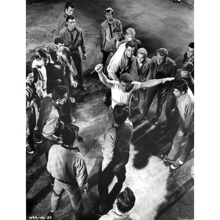 West Side Story Fighting Scene in Black and White Photo Print (24 x 30 ...