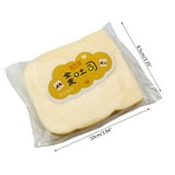 Bottone Soft Realistic Artificial Toast Bread TPR Simulation Toast Toy ...