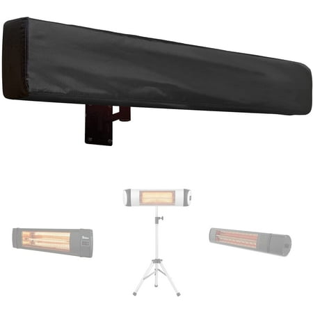 LZMY Wall Mount Heater Covers Black - (31.5"x7.8"x9.8") Thick Fabric ...