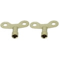 2 Radiator Plumbing Bleed Bleeding Key Keys Solid Iron For Venting Air ...