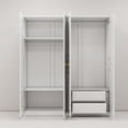 EPOWP Modern Minimalist Style: 4 Door European Style Wardrobe with Four ...