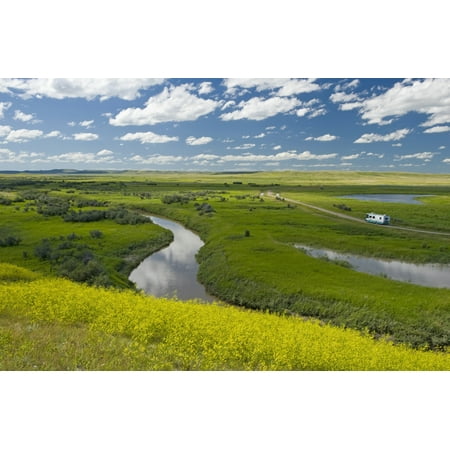 Frenchman River In West Block Of Grasslands National Park; Saskatchewan ...