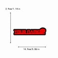 Custom Red Acrylic Motor Racing Car Sticker, Motor Racing Acrylic Decal ...