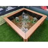 Lotus Clear View 172 Gallon Garden Aquarium Fish Tank with Large ...