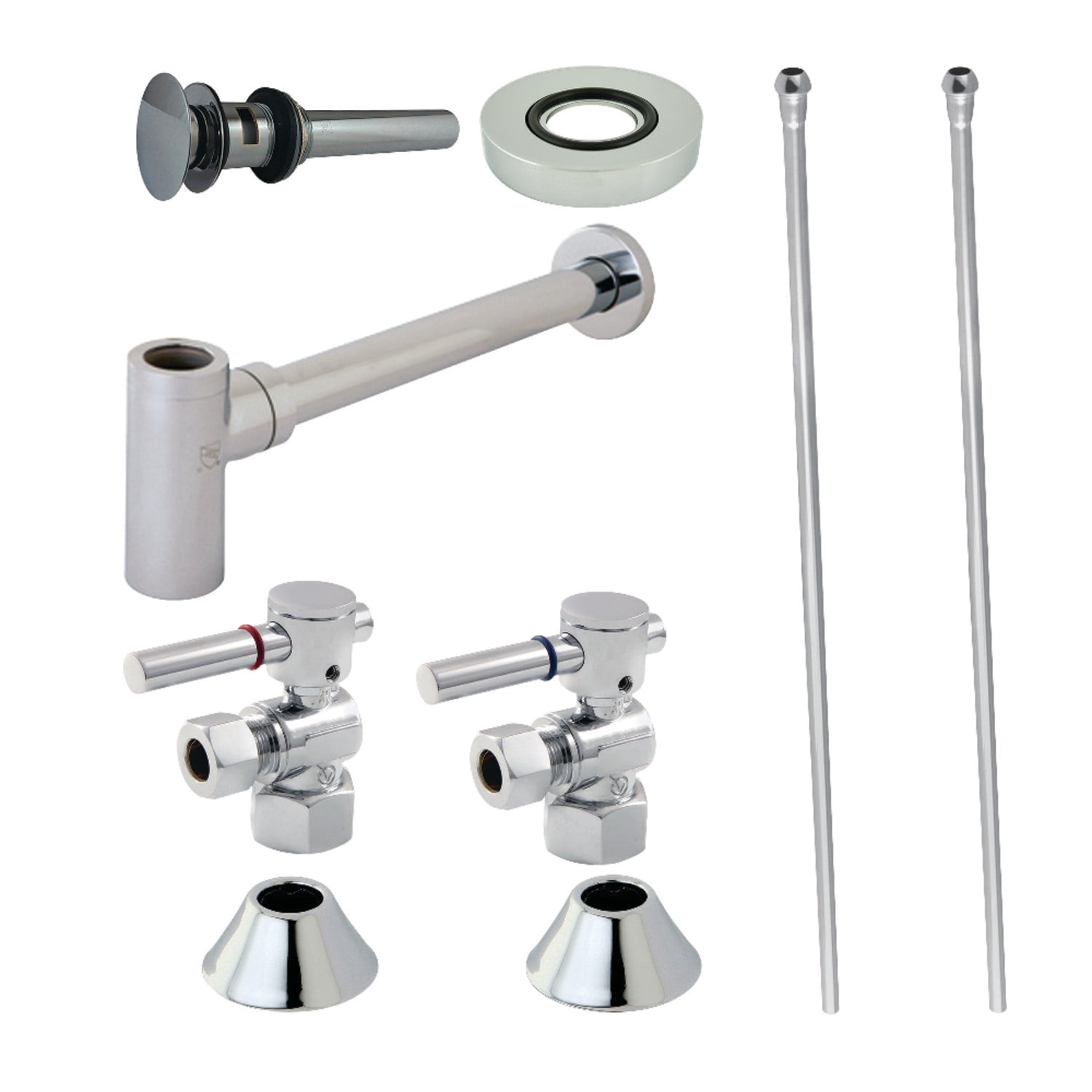 Kingston Brass CC43101DLVOKB30 Modern Plumbing Sink Trim Kit with ...