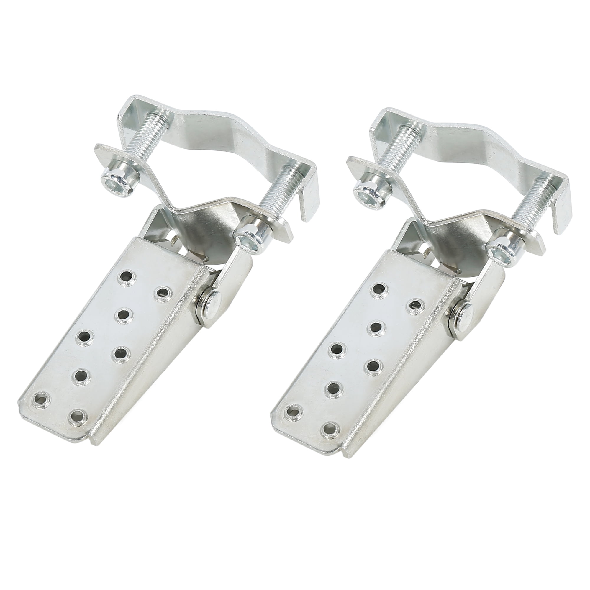 Unique Bargains 1 Pair Chrome Stainless Steel Motorcycle Non-Slip ...