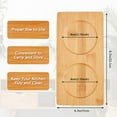 Bamboo Tea Serving Tray for Serving Breakfast Appetizers Cheese Tea ...
